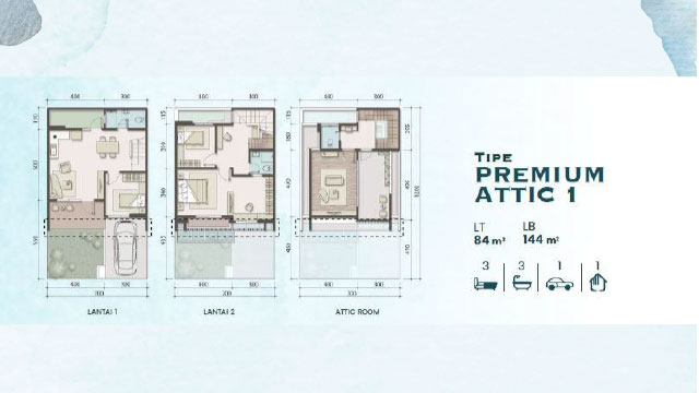 Cluster Leonora Gading Serpong, Rumah 2 Lantai Dengan Attic Dari ...